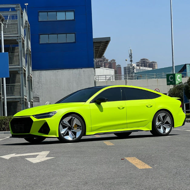 Super Matte Fluorescent Yellow Car Vinyl Wrap – CarwrapLab