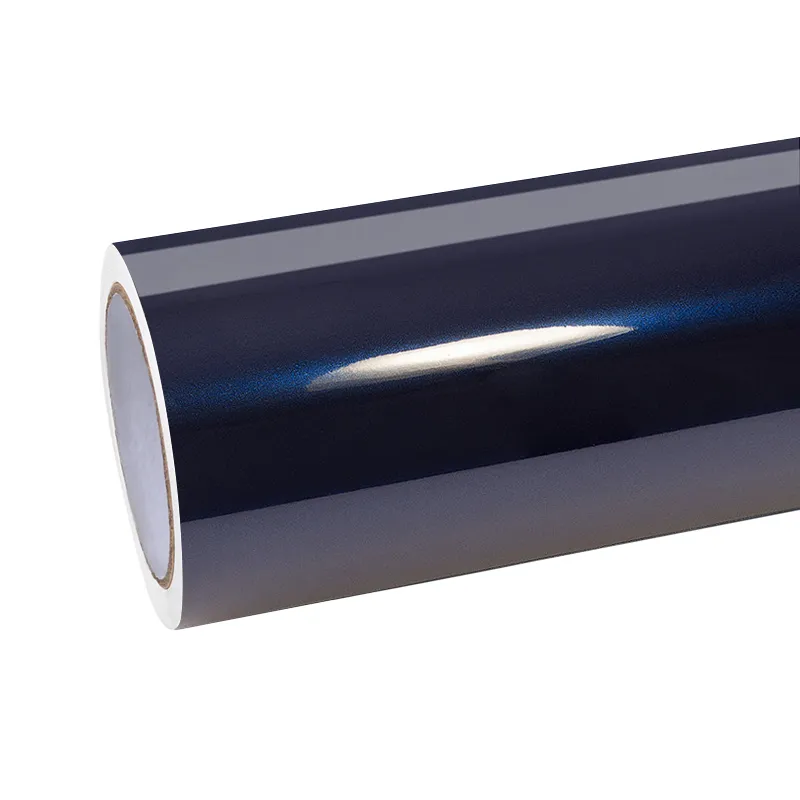 PET Glossy Ghost Midnight Blue Car Vinyl Wrap – CarwrapLab