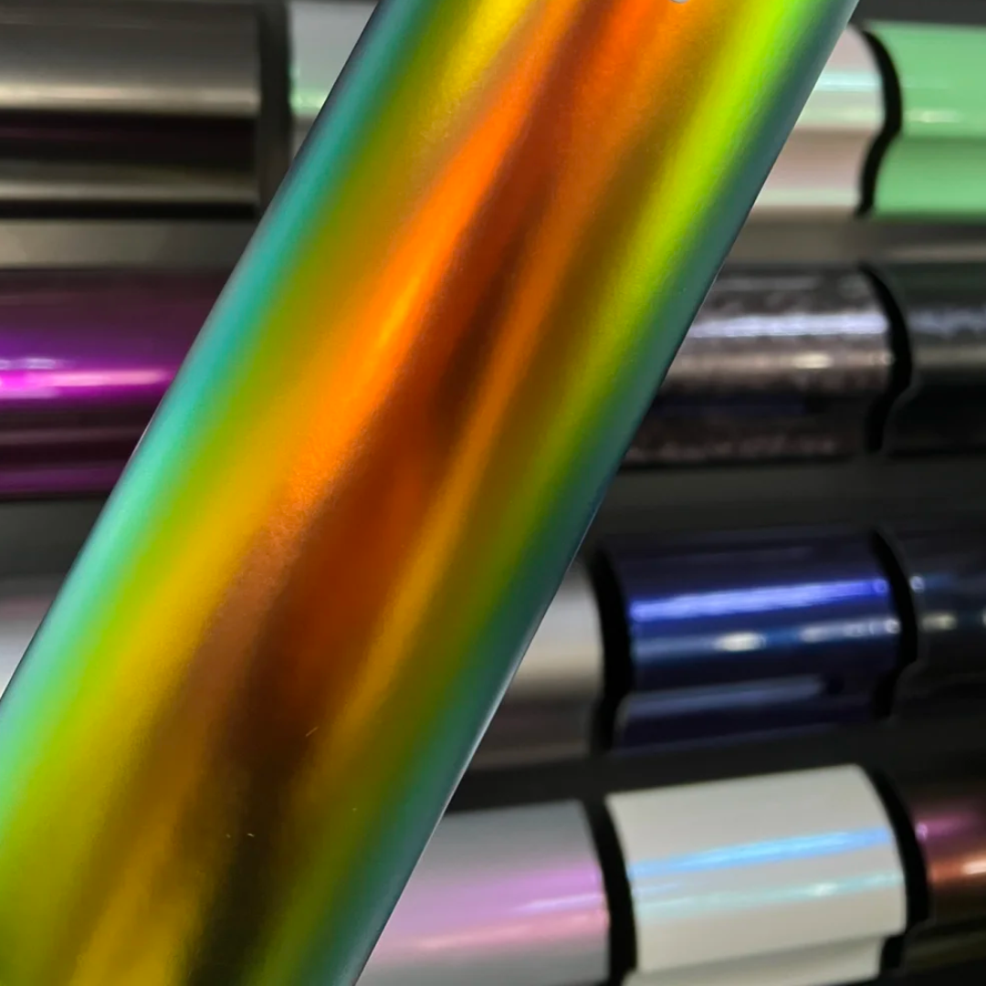 Rainbow Chrome Green Car Vinyl Wrap – CarwrapLab